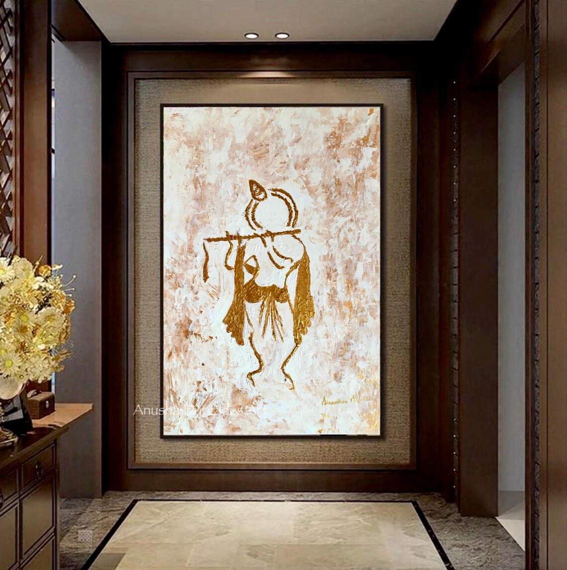 Modern Krishna Painting Indian Decor Contemporary Modern Decor Indian ...