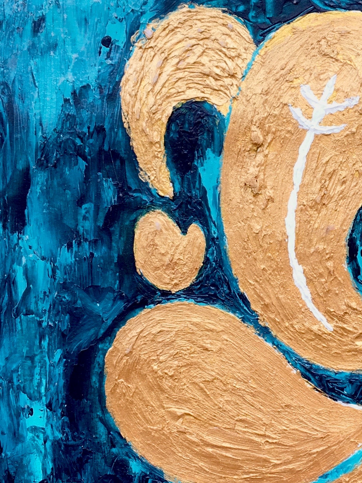 Abstract Ganpati Painting | Ganesha Painting | Wall Art | Modern Art ...