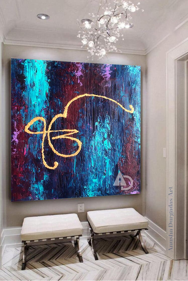 Ek Onkar Art Sikh Modern Art Sikhism Painting Punjab Art Gurudwara Art ...