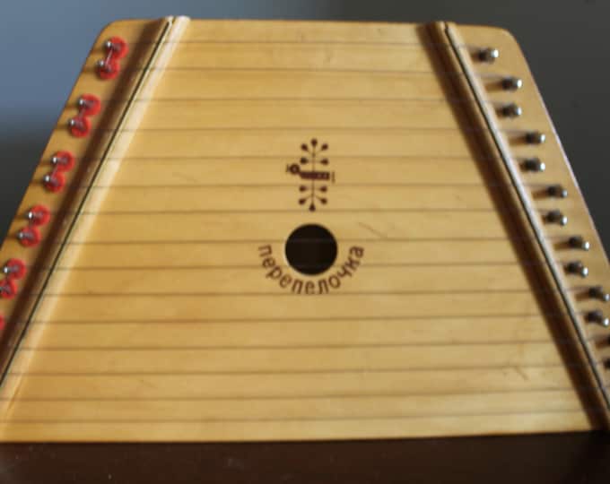 Vintage Nepenenoyka Lap Harp With Sheet Music - Etsy