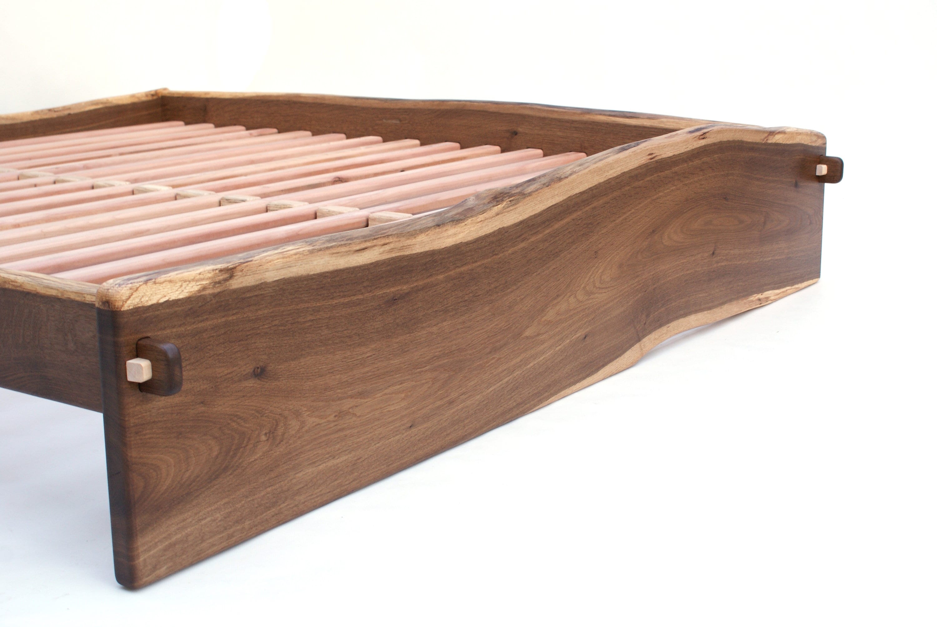 Live Edge Bed Natural Platform King Queen Any Size Bett - Etsy