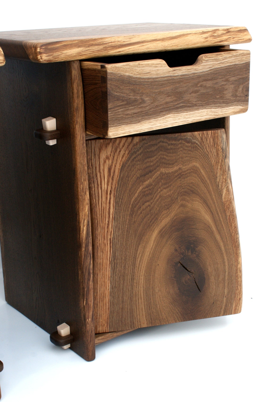 Live Edge Nightstand Pair, Sideboard, Bedside, Side Table, Waney Edge ...