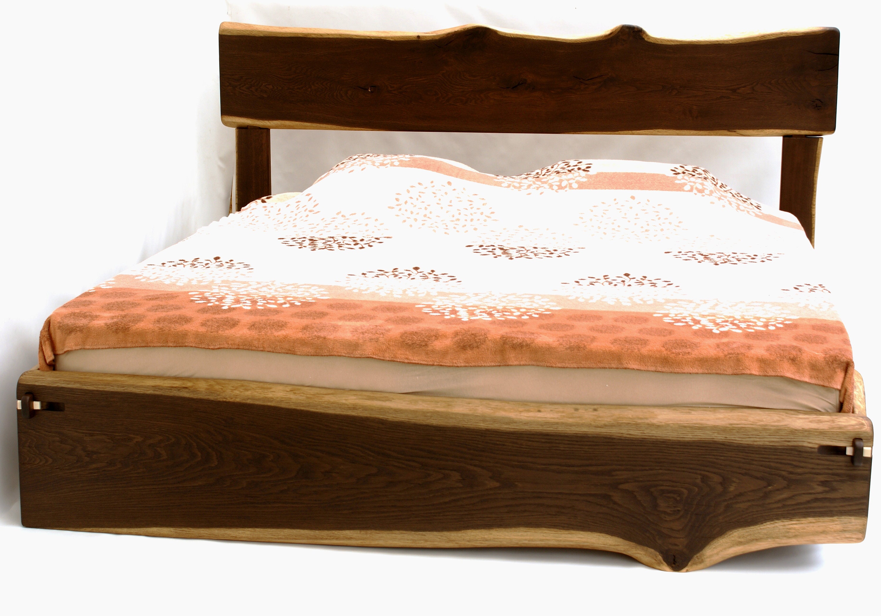 Live Edge Bed Natural Slabfoot King Queen Any Size Bett | Etsy