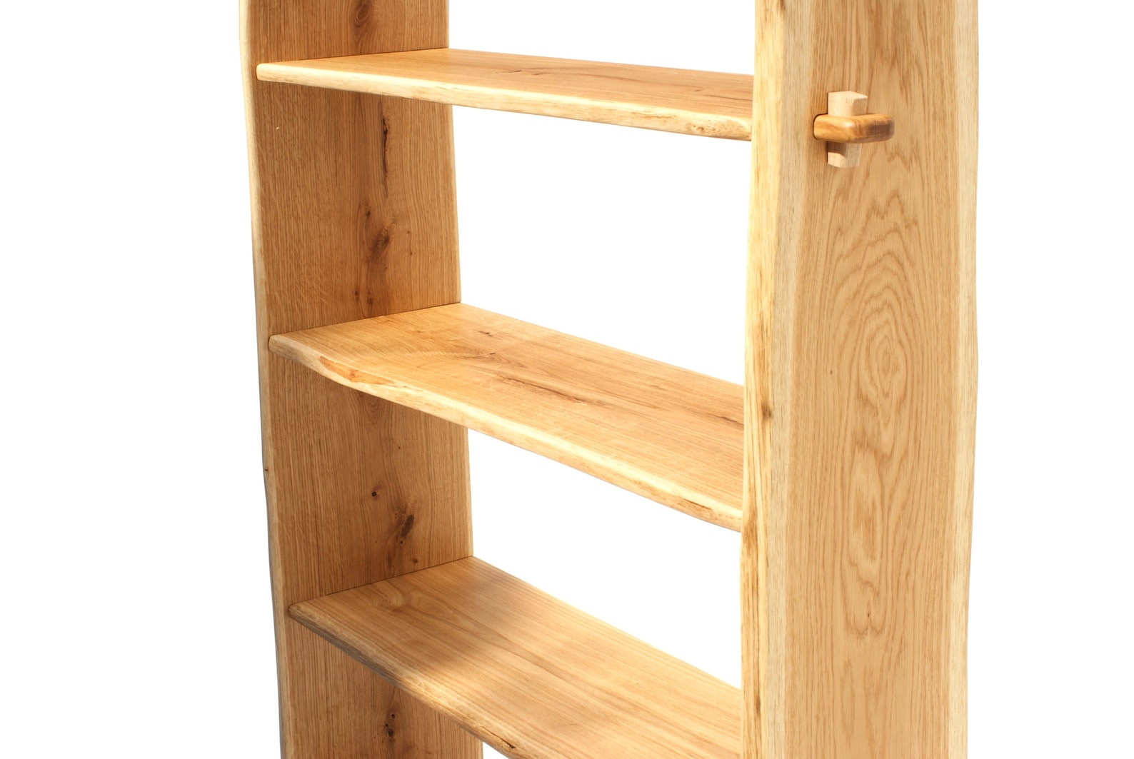 Live Edge Bookcase, Waney Edge, Natural Edge, Oak - Etsy