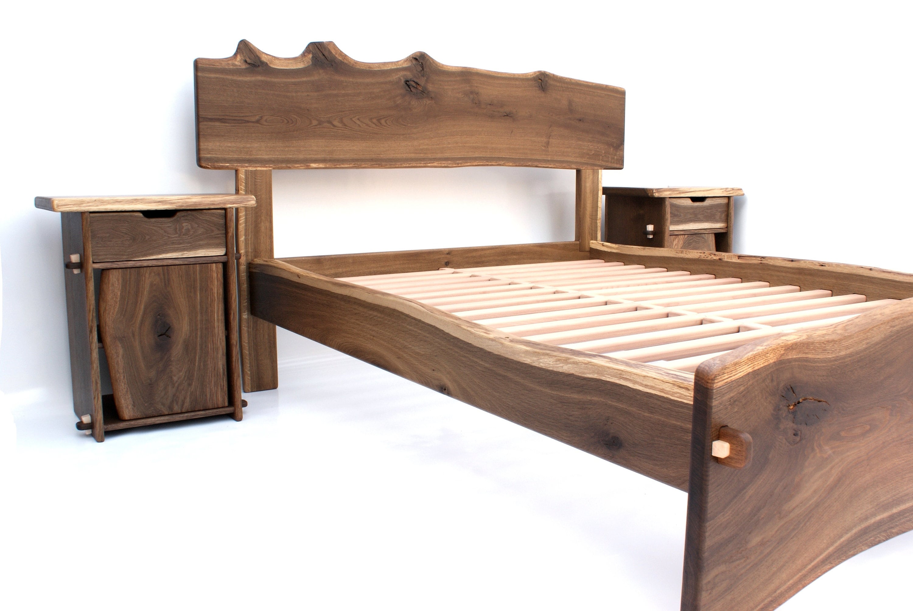 Live Edge Bed Natural Set Any Size - Etsy