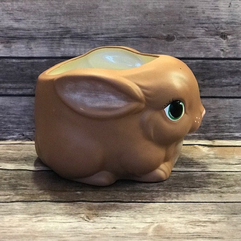 Rabbit Planter - Etsy