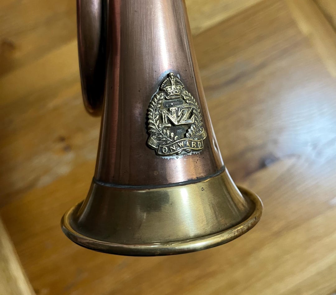 WW2 New Zealand Army Bugle kings Crown - Etsy
