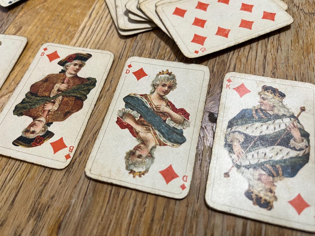 Four Sets of Antique German/austrian Playing Cards - Etsy