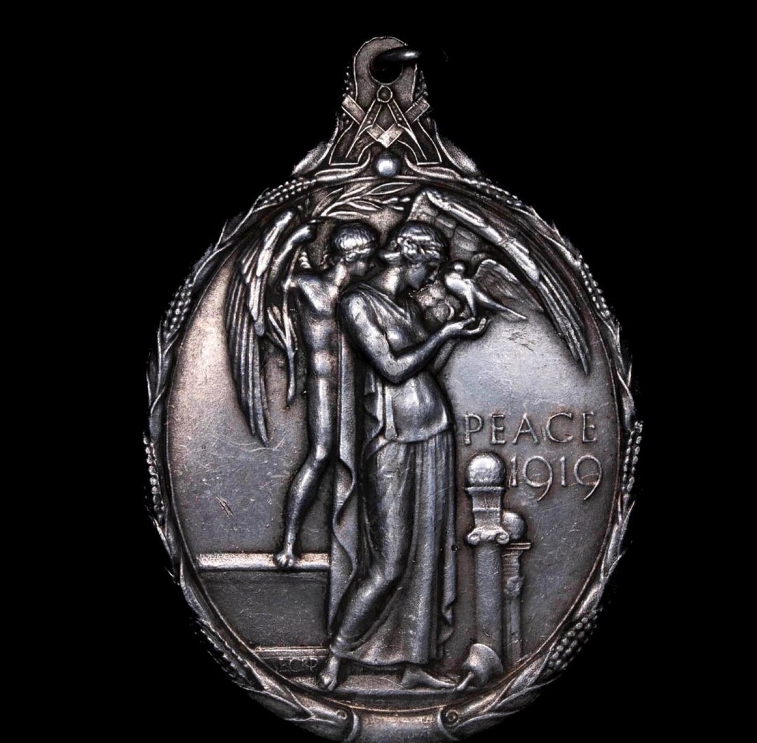 Masonic Peace Medal From the Great War (1919) - Etsy