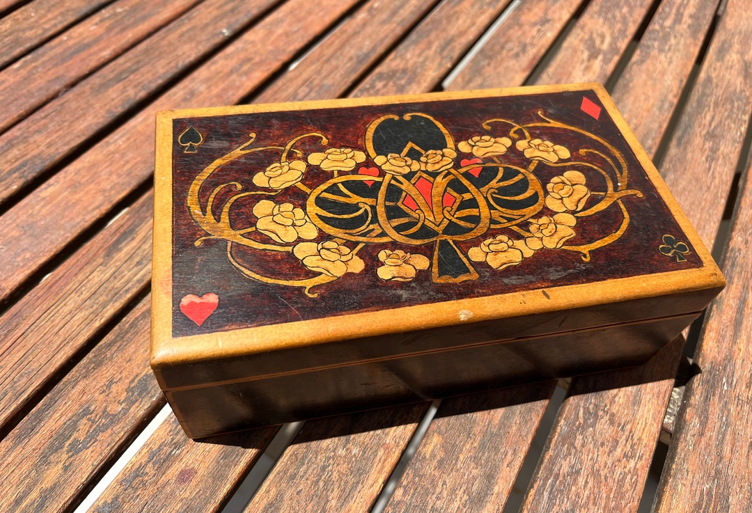 Victorian Playing Card Box - Etsy