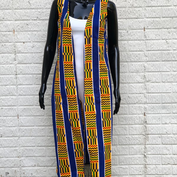 African Print Vest - Etsy