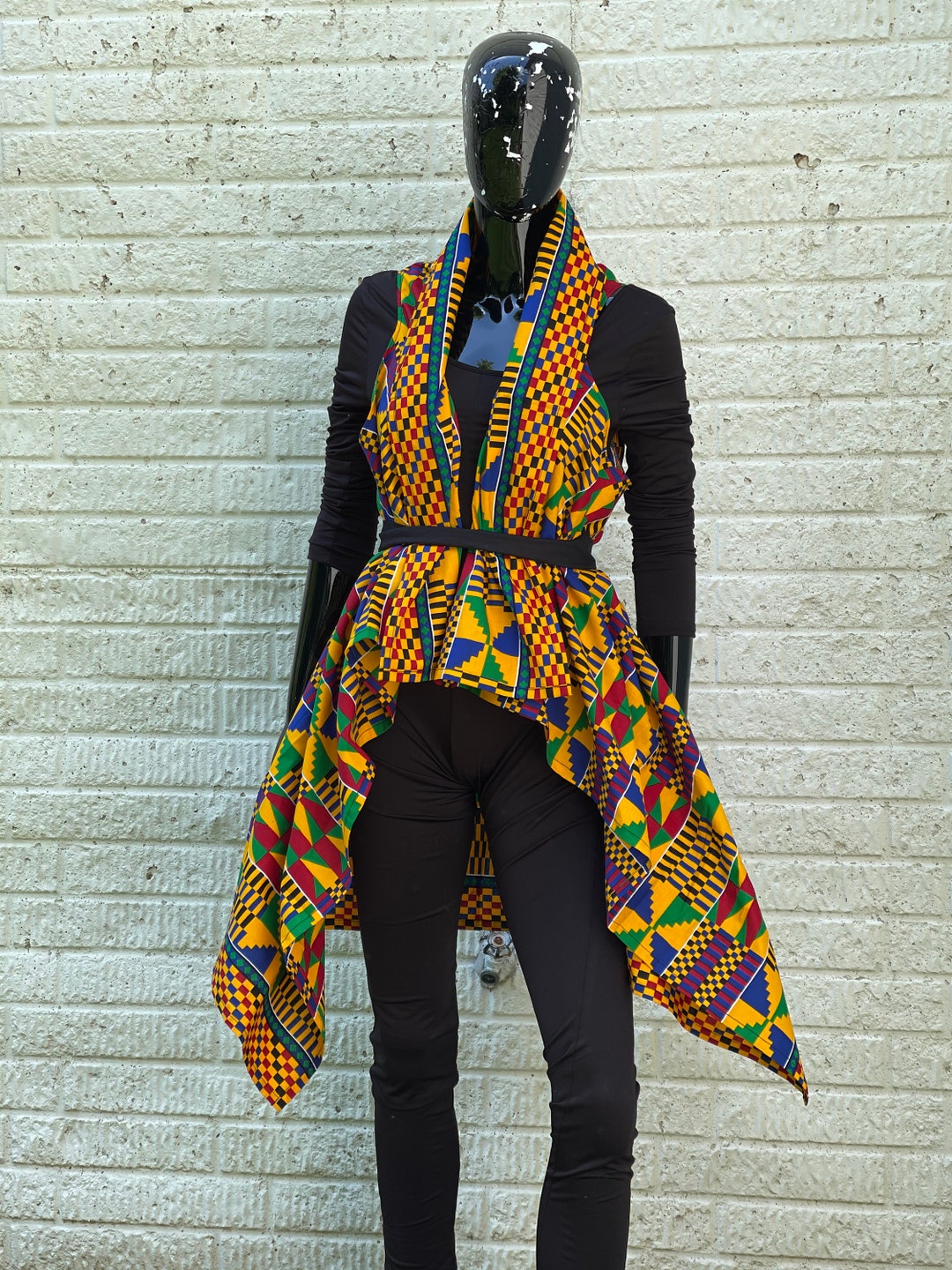 Sleeveless Jacket , Kente , Cardigan , Vest, African Print , Fall ...