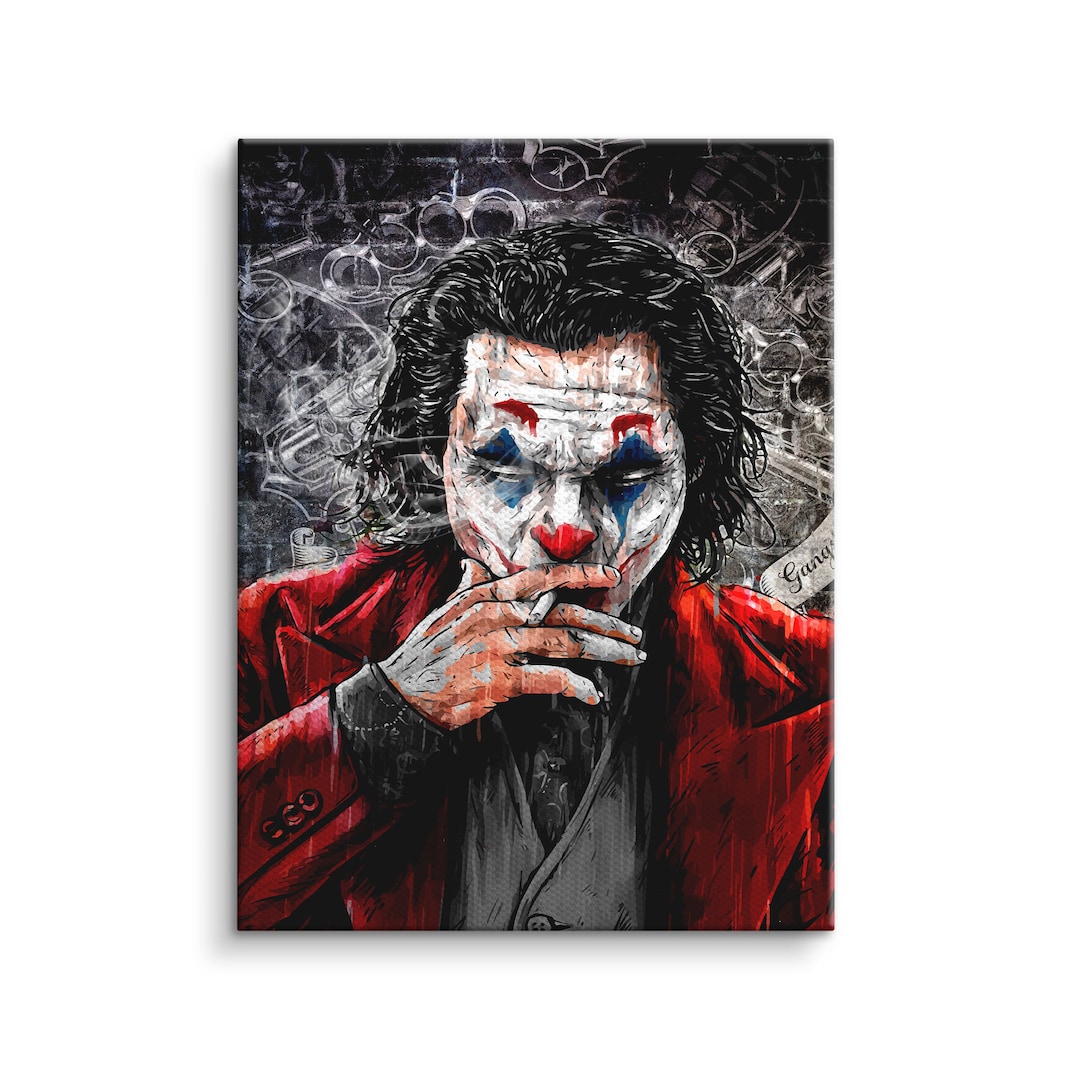 Mural SMOKING JOKER Street Art Artwork - Etsy