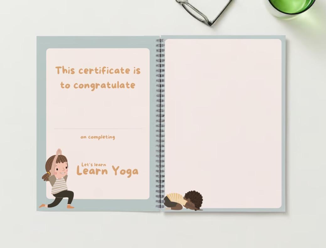 Lets Learn... Yoga Childrens Printable Learning Workbook Activity ...