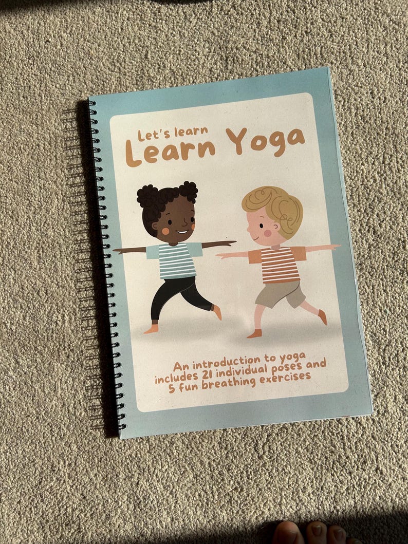 Lets Learn... Yoga Childrens Printable Learning Workbook Activity ...