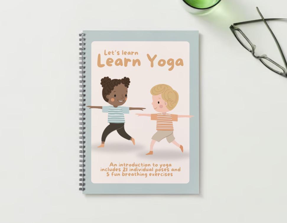 Lets Learn... Yoga Childrens Printable Learning Workbook Activity ...