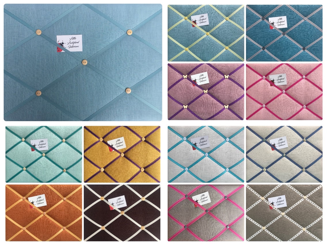 Plain Washed Linen Fabric Padded Custom Pin/memo/notice Board - Etsy UK