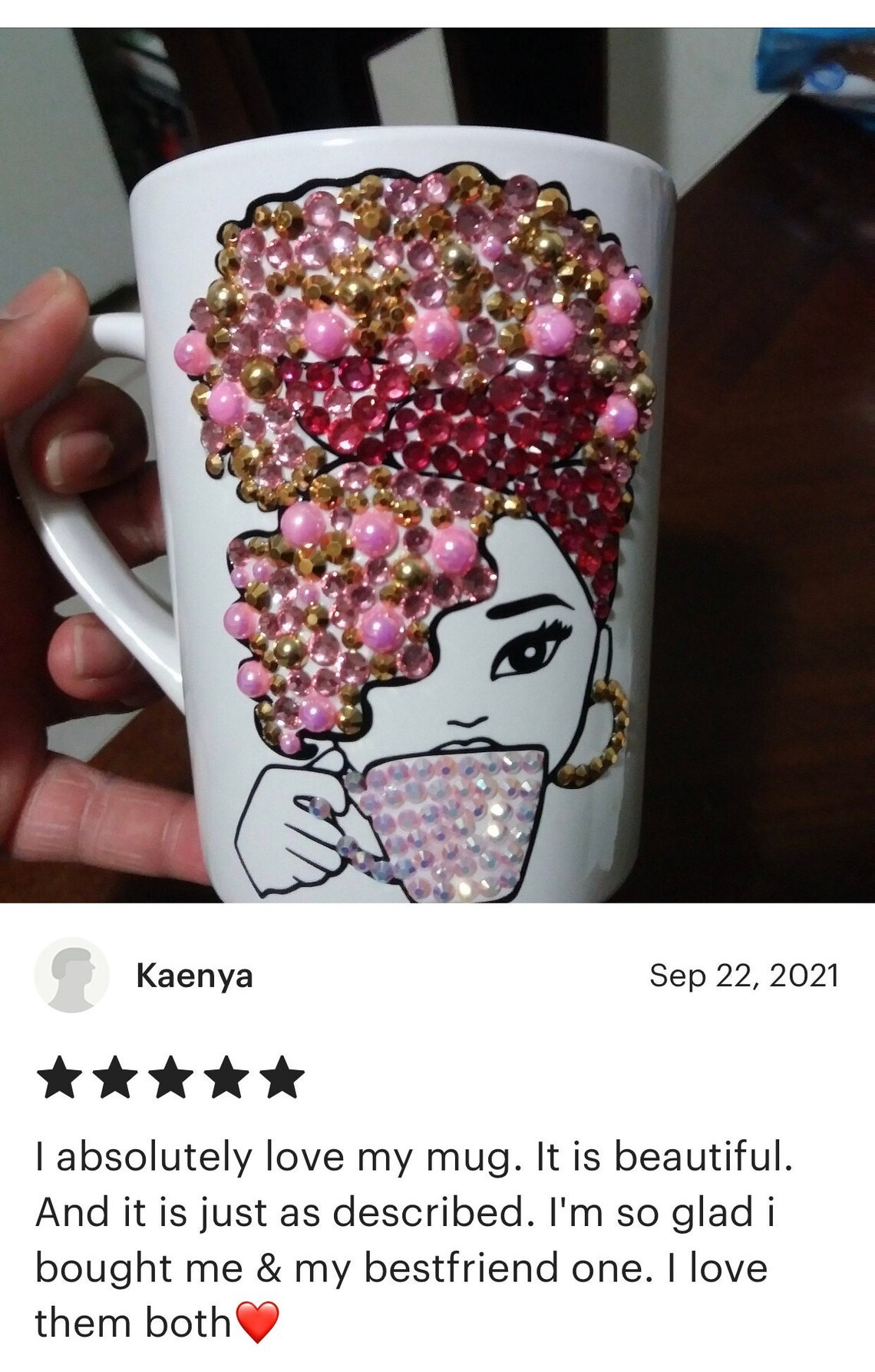 Mug Bling Mug Ceramic Mug Rhinestone Mug Resin - Etsy