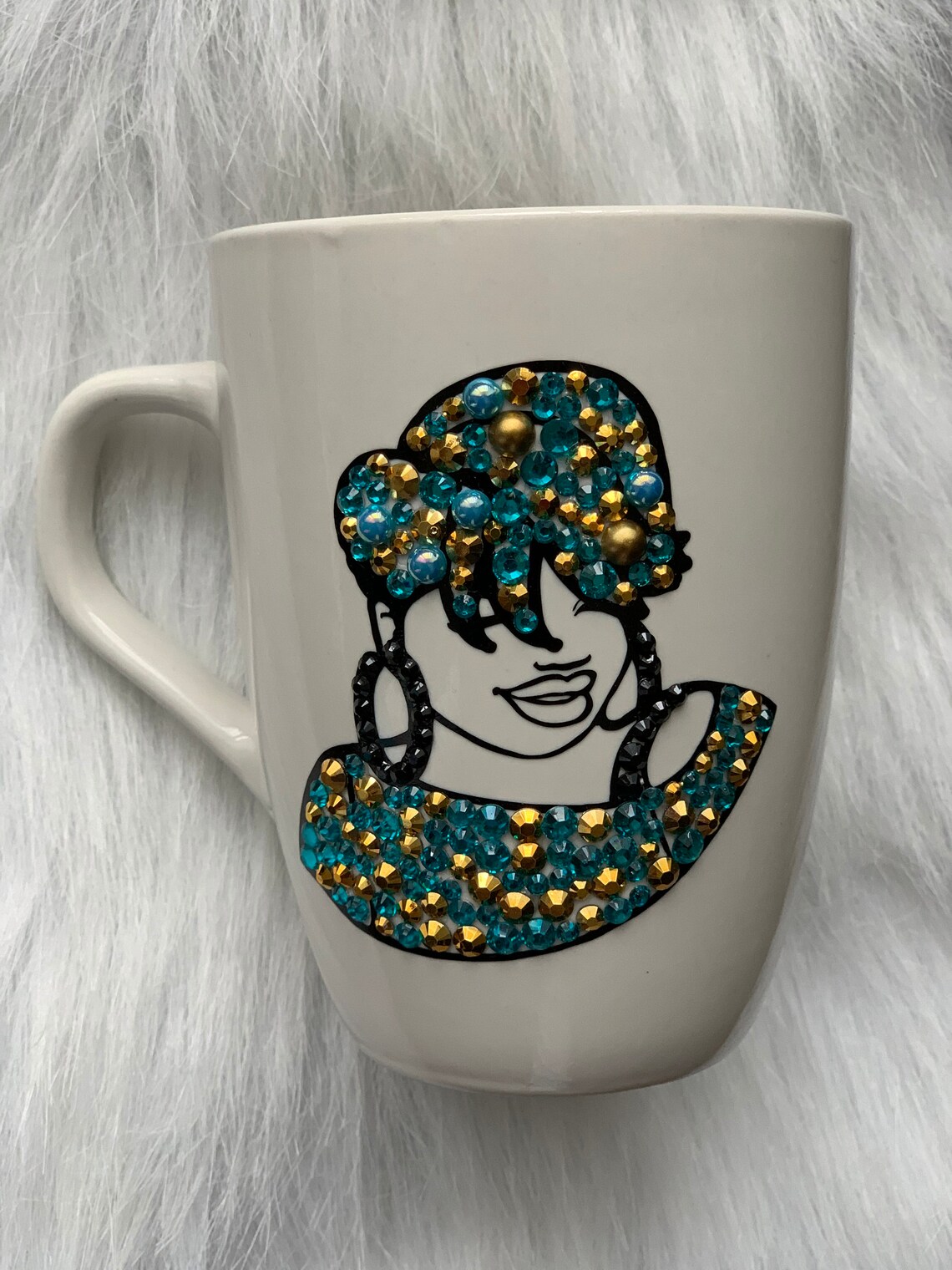 Bling Mug Ceramic Mug Coffee Cup Cup Tea Cup Rhinestones | Etsy