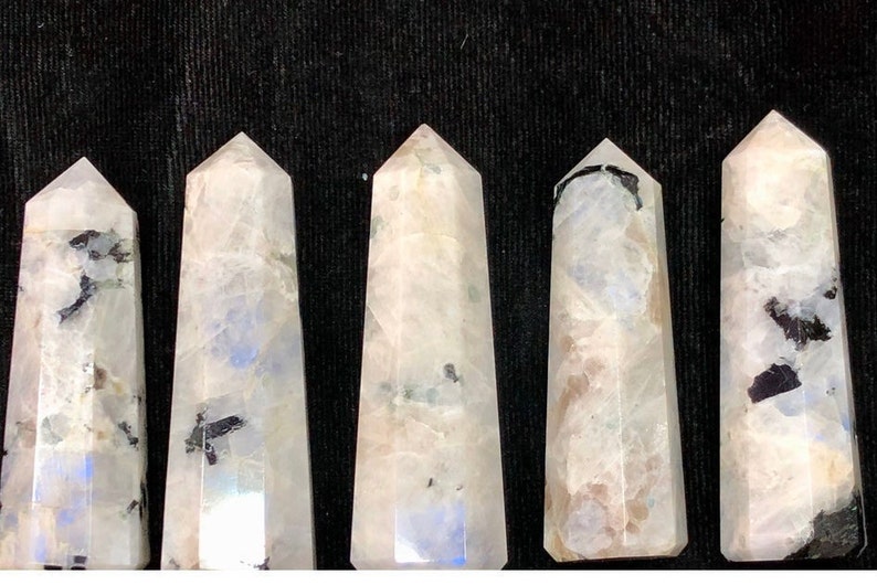 Buy 1 KG Bulk Flashy Rainbow Moonstone Gemstone Point Healing - Etsy