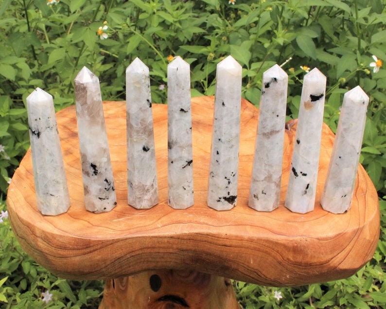 Buy 1 KG Bulk Flashy Rainbow Moonstone Gemstone Point Healing - Etsy