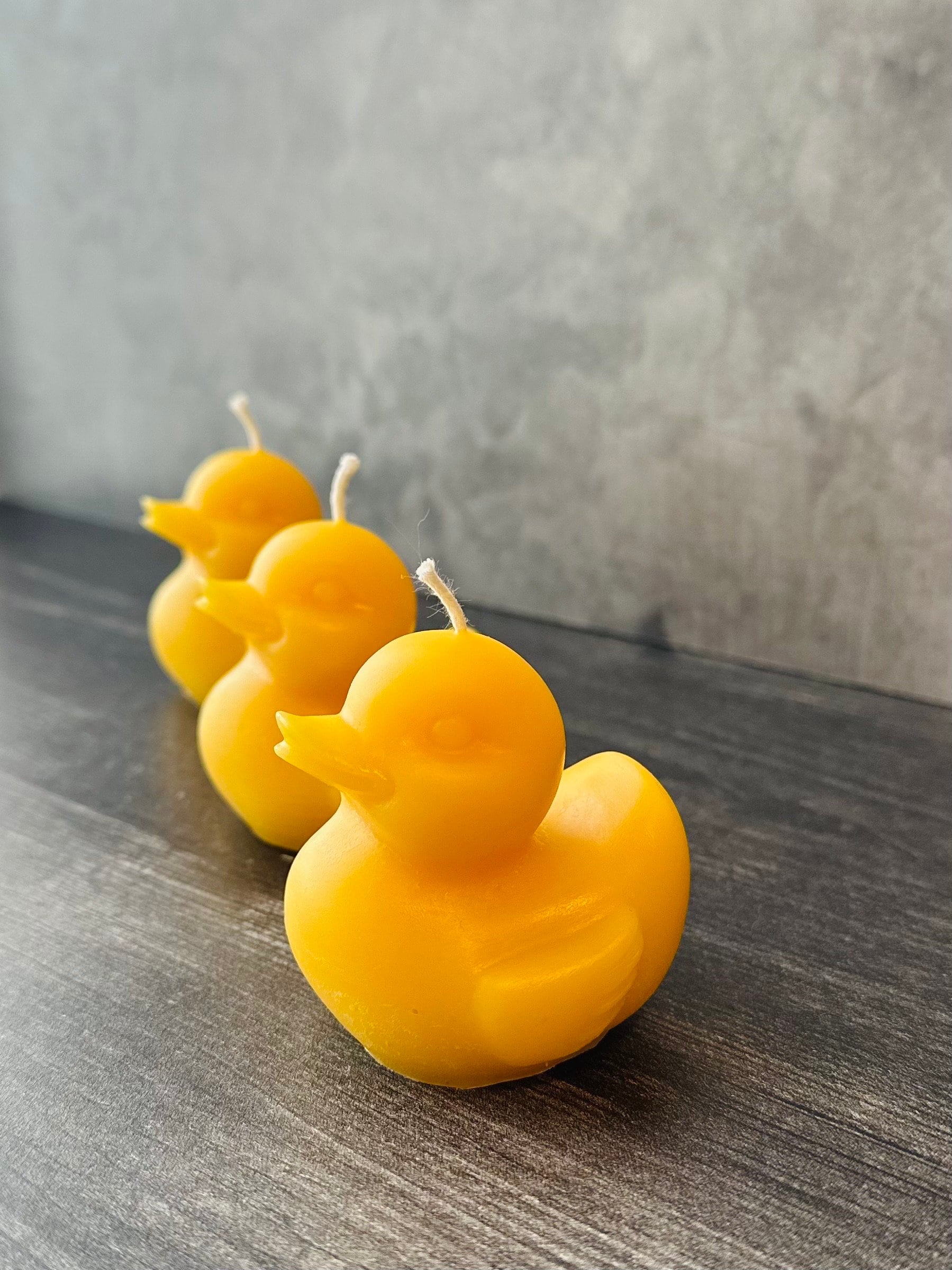 Yellow Duck Beeswax Candle | Home Decor Candle - Etsy