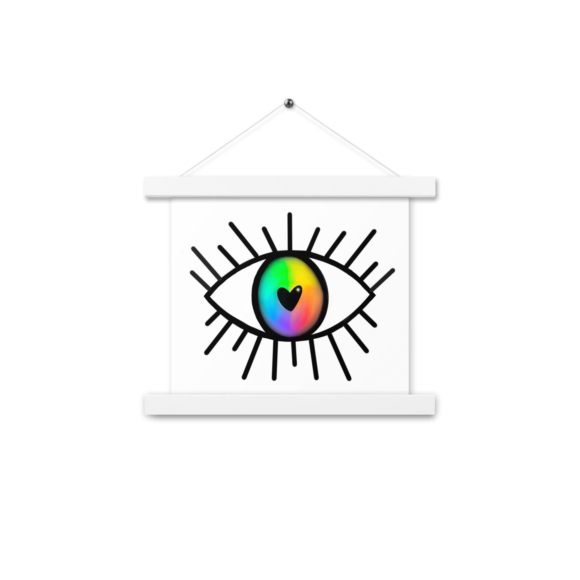 Third Eye Art Print Third Eye Poster Third Eye Home Decor Gift Rainbow ...