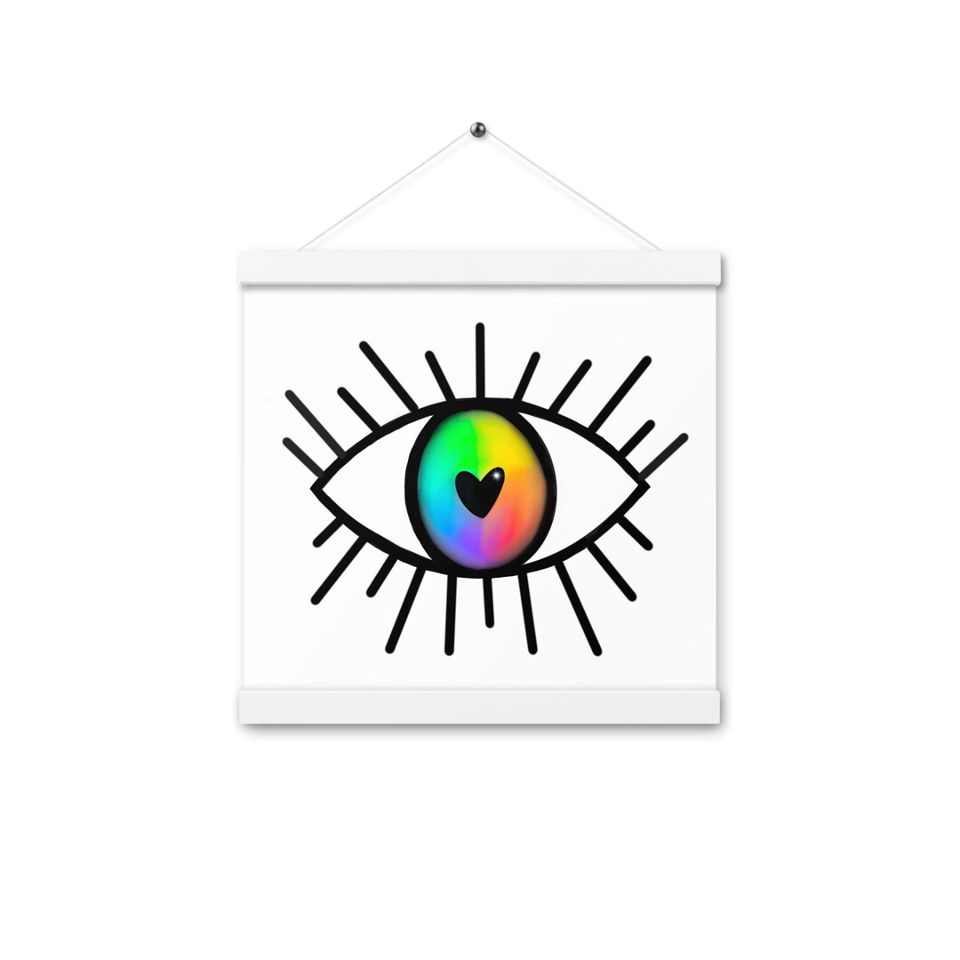 Third Eye Art Print Third Eye Poster Third Eye Home Decor Gift Rainbow ...