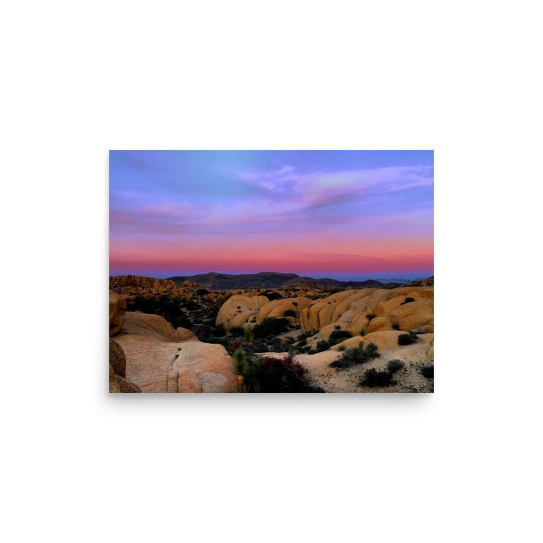 Joshua Tree Sunset Print Joshua Tree Sunset Photograph Print Joshua ...