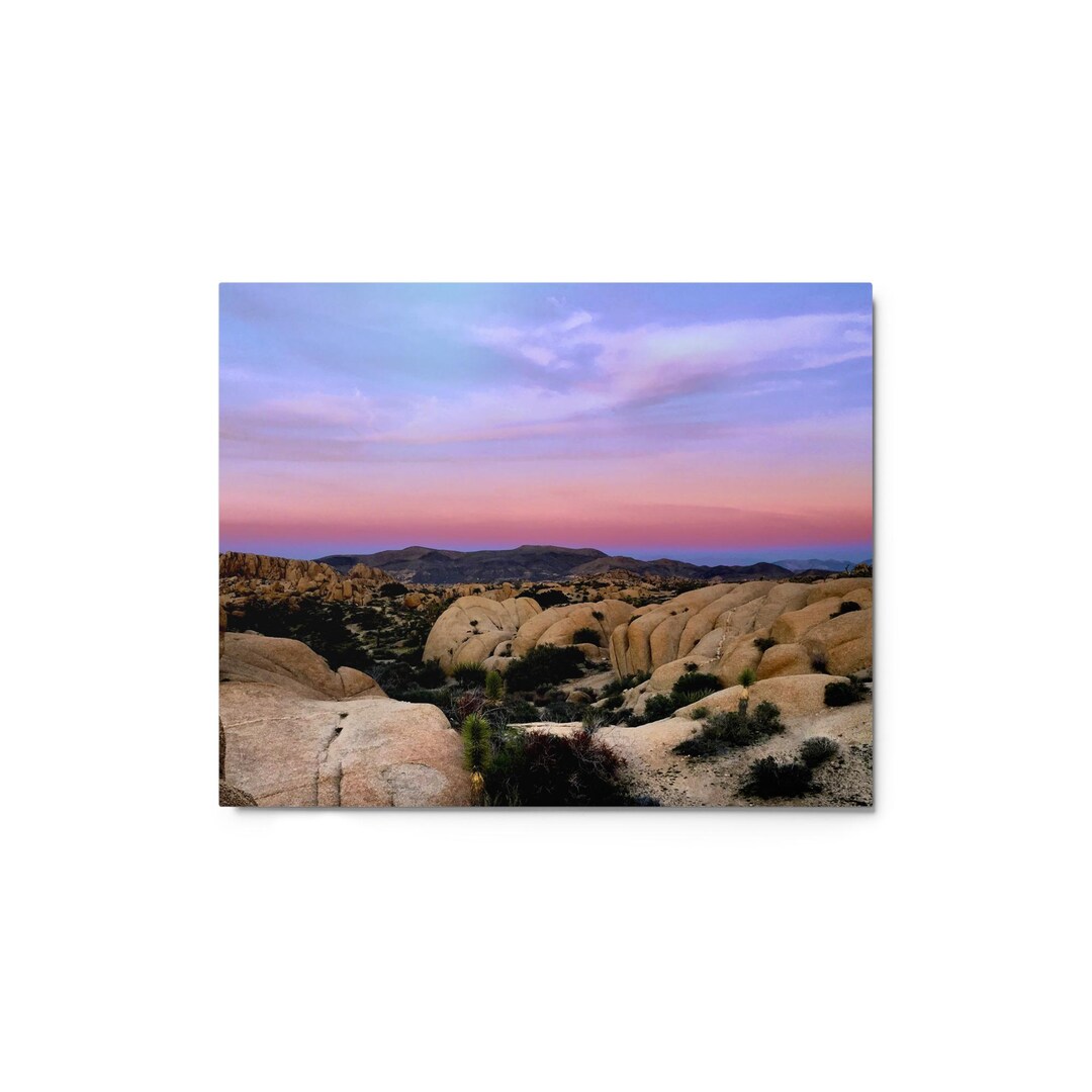 Joshua Tree Metal Art Print Joshua Tree Sunset Home Decor Joshua Tree ...