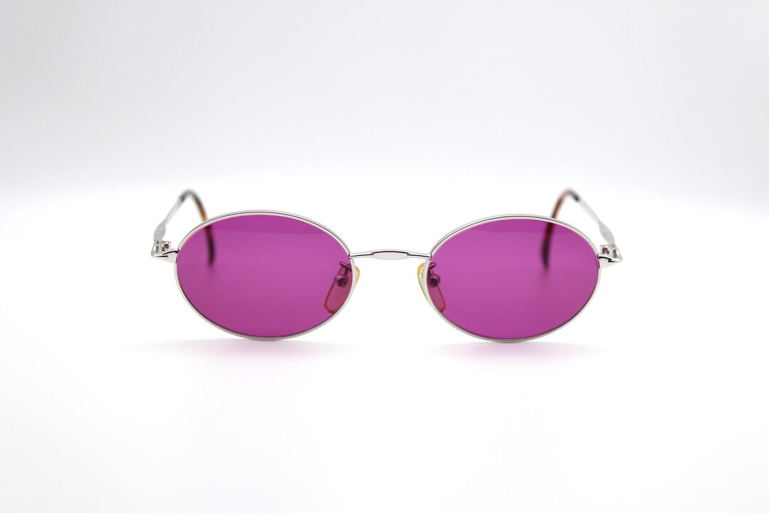 Vintage Sunglasses Versus Mod. F76 Col. 26M Oval Steampunk Made in ...
