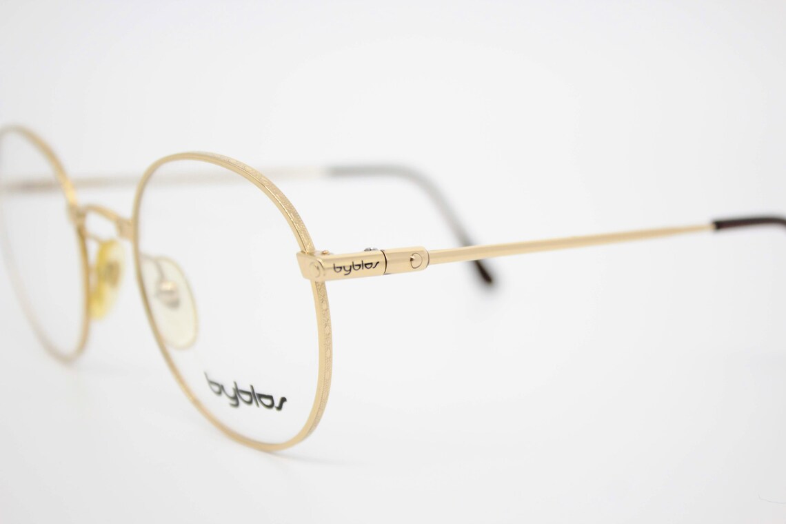 Vintage Eyewear Byblos Mod. B 544 Authentic and Rare Panto Round Metal ...