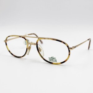 Vintage Eyeglasses Lacoste 710 Aviator Tortoise Authentic and Rare With ...