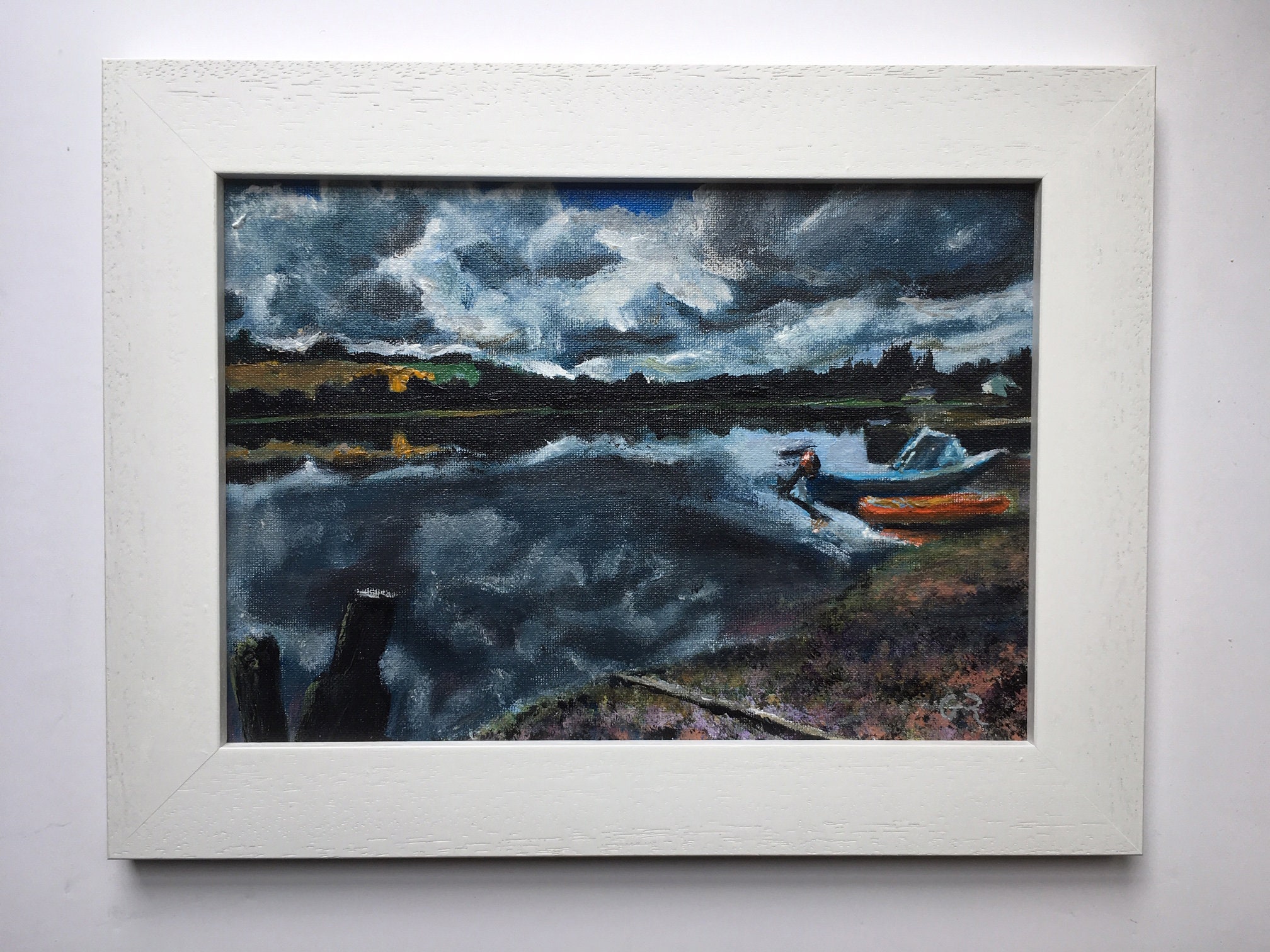 Creekside Reflections at Devoran Quay Cornwall Original - Etsy UK