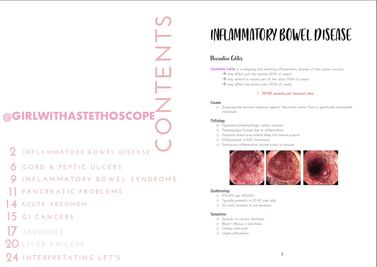 Gastroenterology Notes - Etsy
