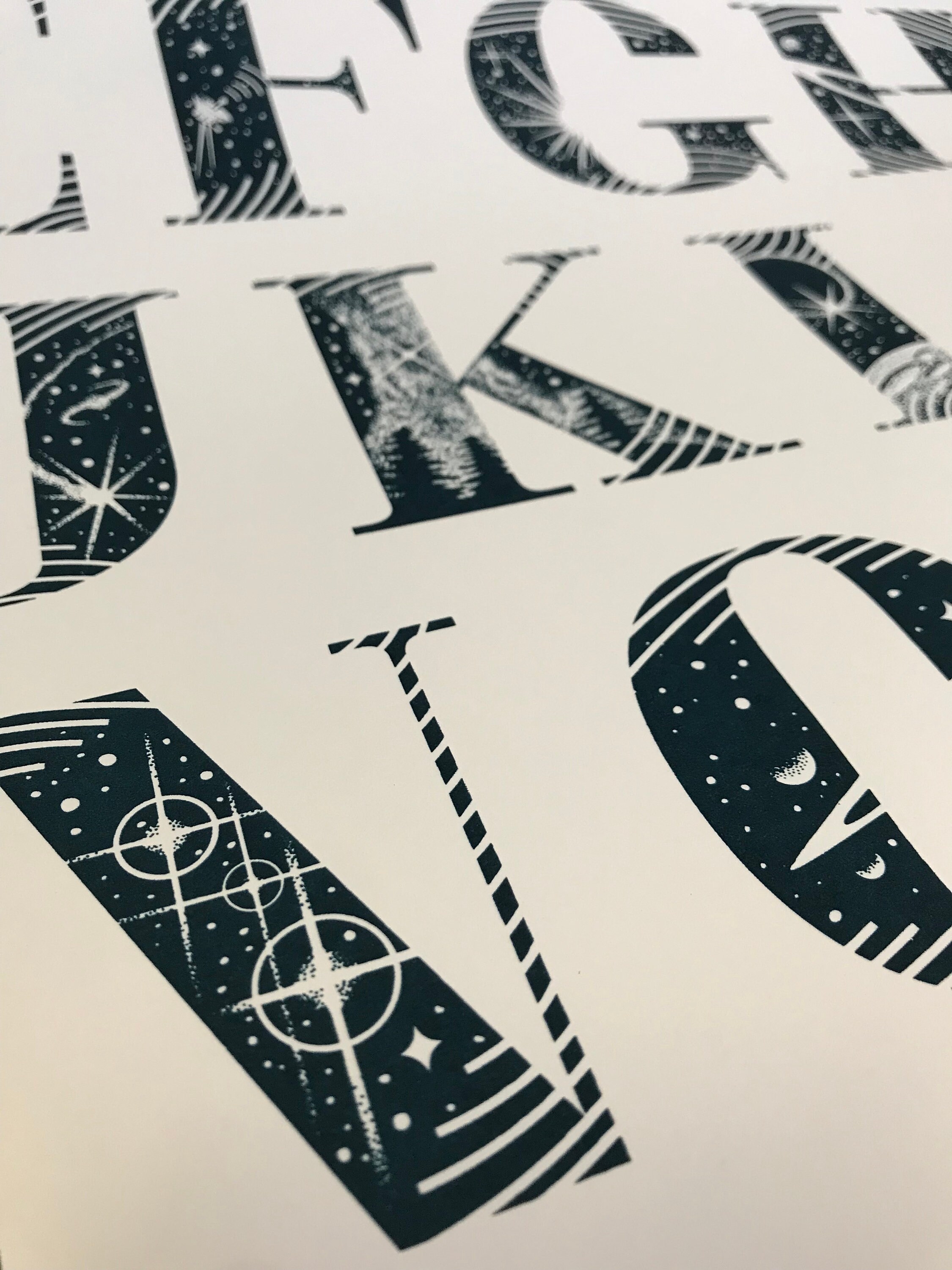 Space Alphabet Poster - Etsy Canada