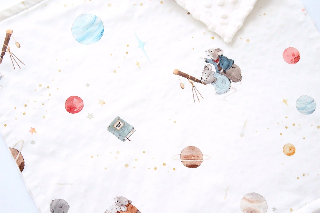 Mouse Astronomer Neutral Blanket, Constellation Personalized Blanket ...