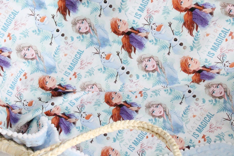 Personalized Princess Baby Girl Blanket, Frozen Nursery Bedding, Elsa ...