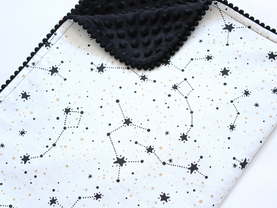 Constellation Baby Blanket: Personalized Minky Throw, Space Nursery ...