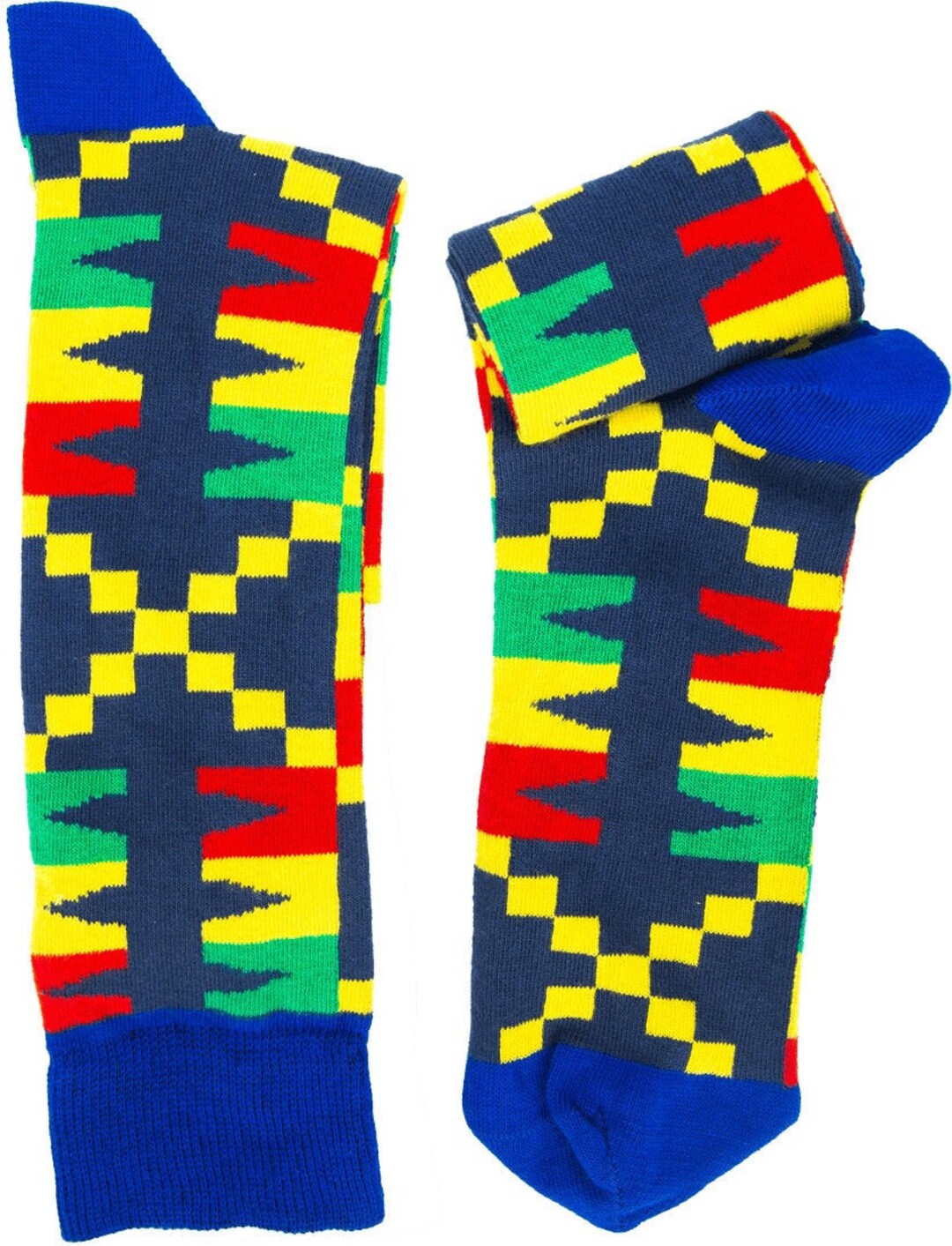 Afrisocks Kente Socks apuskeleke - Etsy
