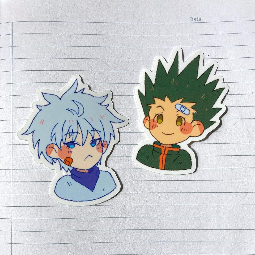 Killua & Gon Vinyl Stickers hunter X Hunter - Etsy