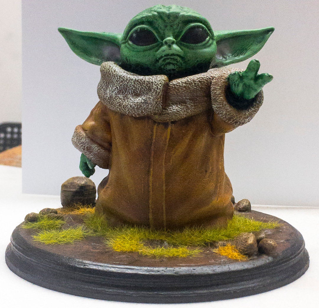 Baby Yoda Statue - Etsy