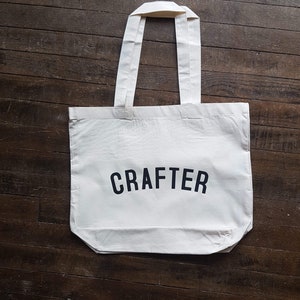 MAKER Bag // Tote Bag With Stitcher Logo // Fairtrade Organic Cotton ...