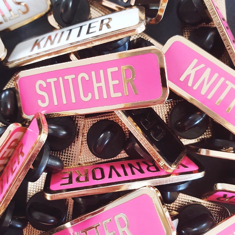 Hard Enamel Pin Badge MAKER STITCHER CRAFTER - Etsy