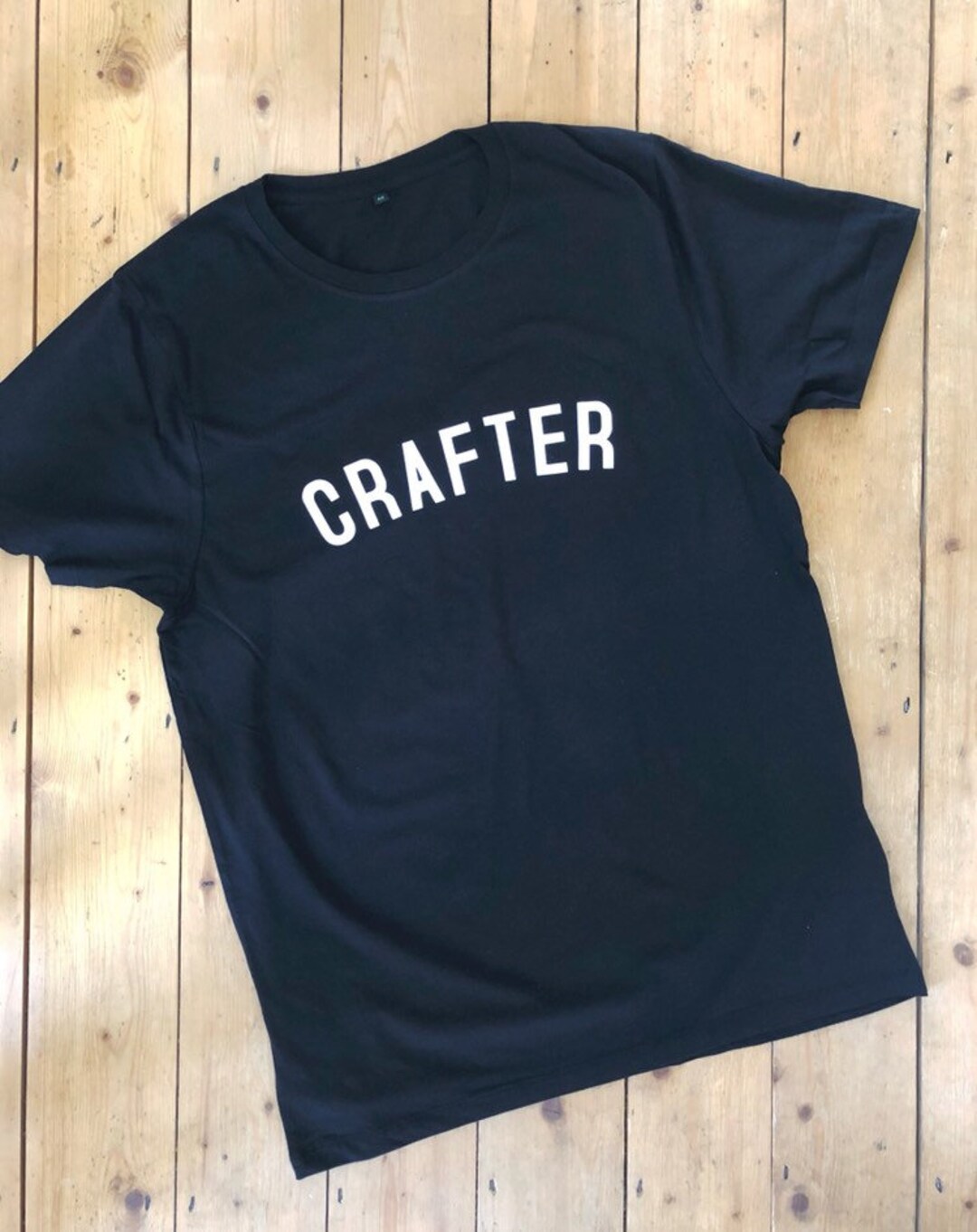 CRAFTER T Shirt // Women's Tee With Craft Logo // Fairtrade Organic ...