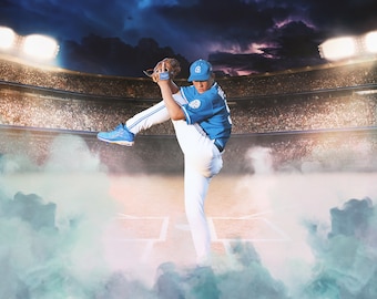 Baseball Smoke Background - Etsy