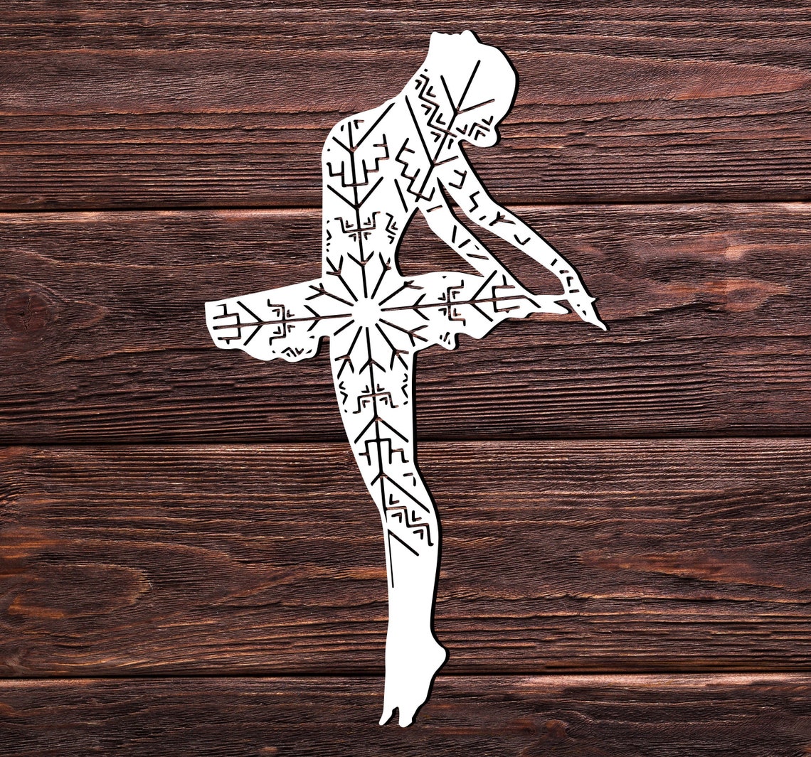 Ballerina SVG PNG Baltic Mandala SVG Files for Cricut - Etsy