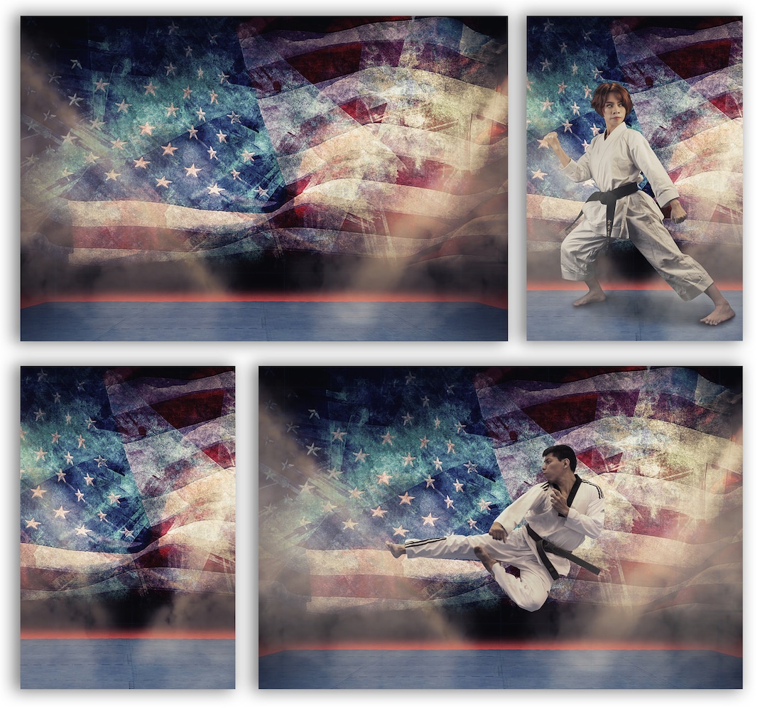 Martial Arts Backdrop, Karate, Dojo, Tatami Mat, Digital Backdrop ...