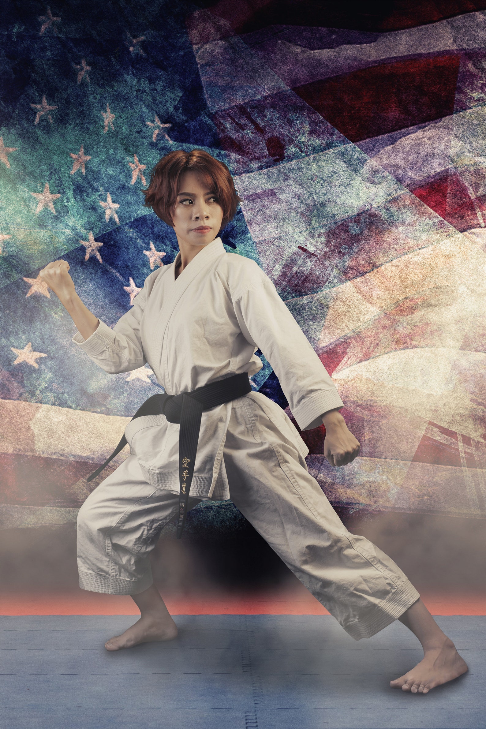 Martial Arts Backdrop, Karate, Dojo, Tatami Mat, Digital Backdrop ...