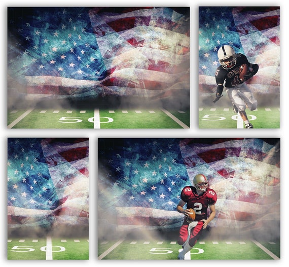 American Football Backdrop Sport Background Digital | Etsy